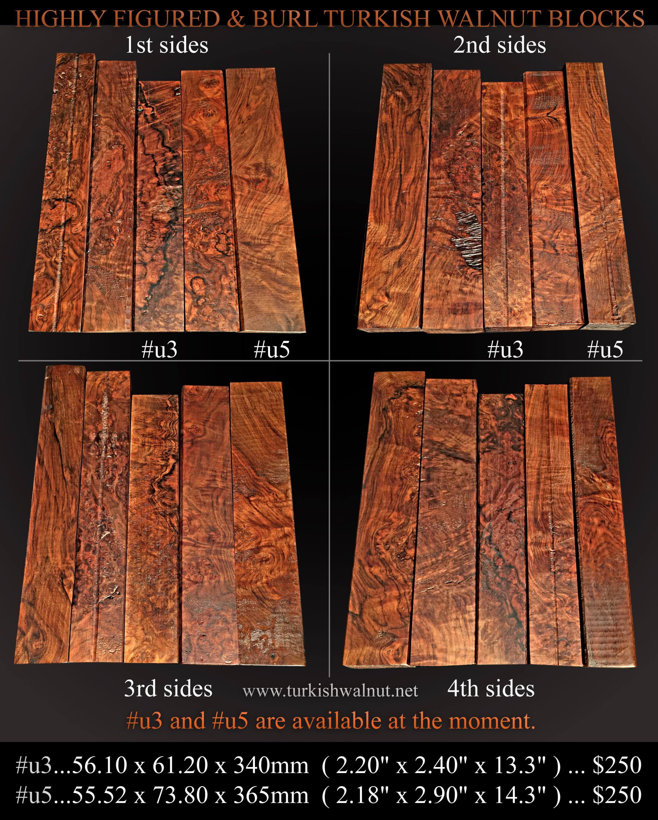 TurkishWalnut.Net...::: Turkish Walnut Turning Blocks - Pieces ...