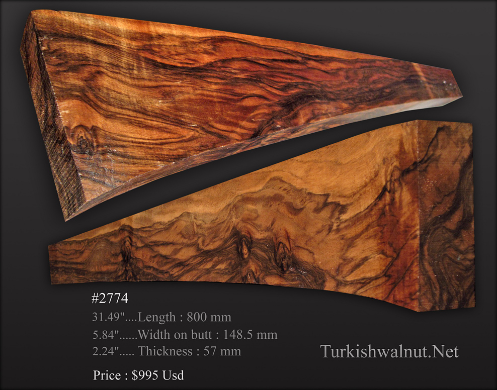 ( O/U & Side by Side gunstock blanks )