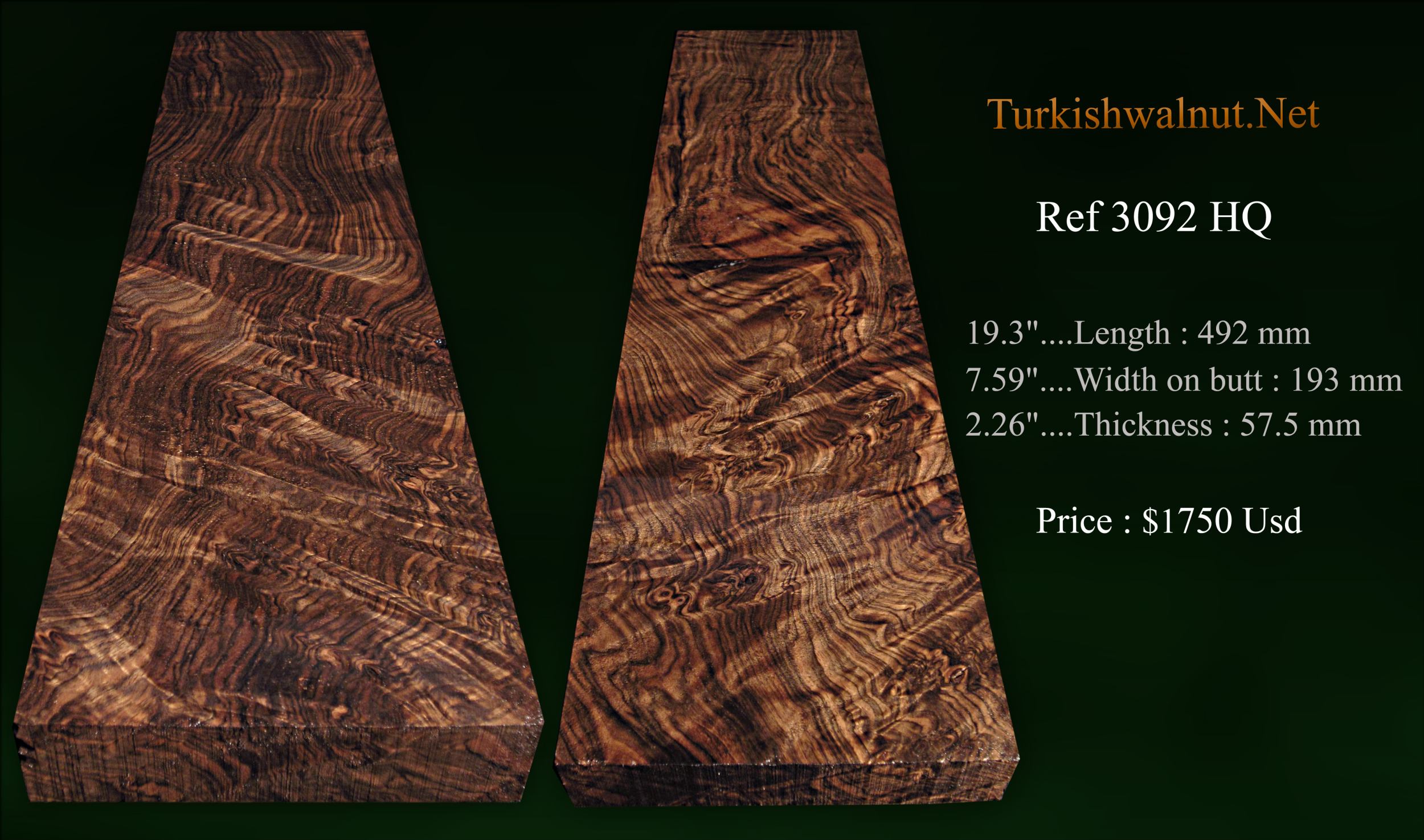 TurkishWalnut.Net Gun stock blanks - Shotgun Blanks - Exhibition Grade ...