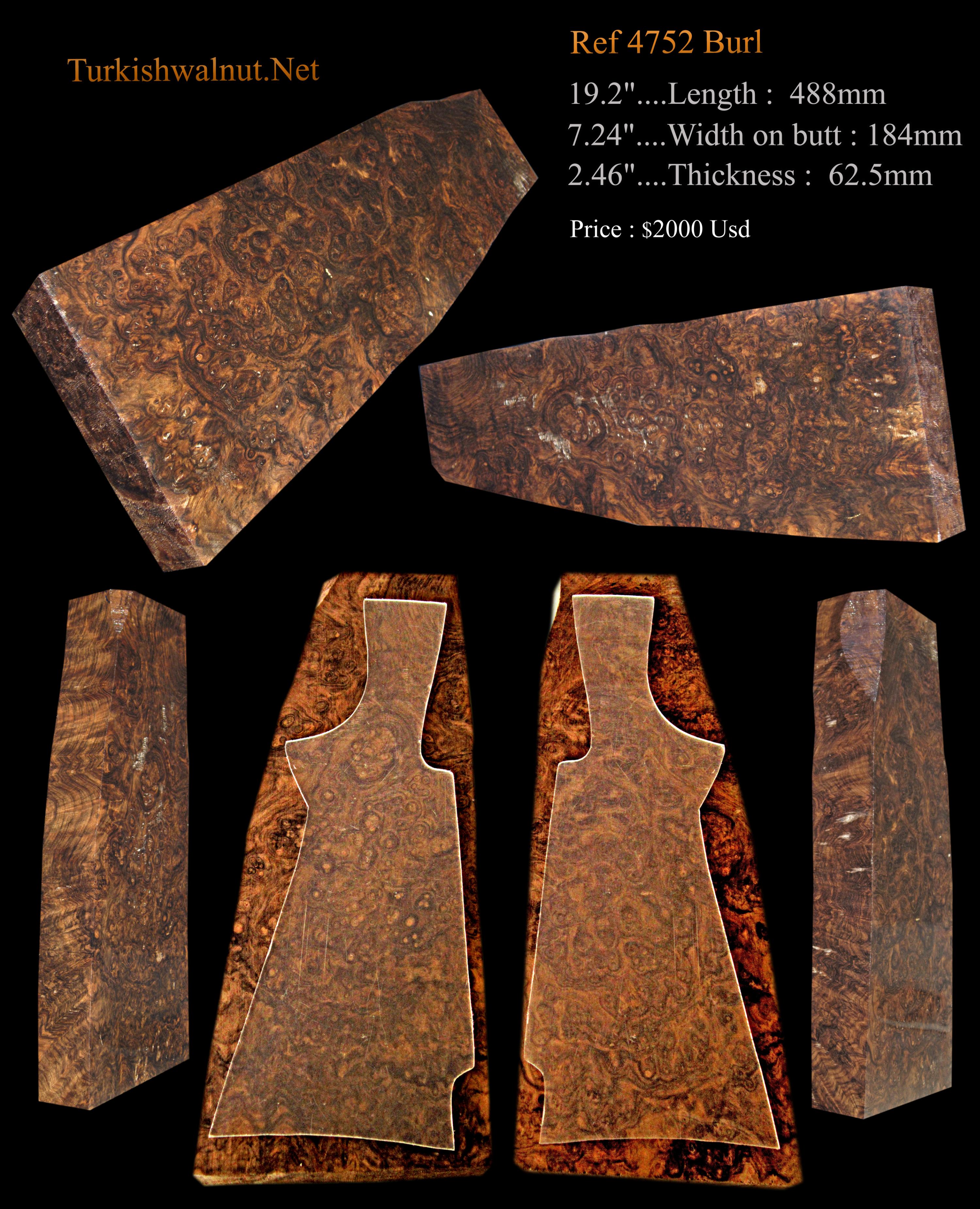 TurkishWalnut.Net Gun stock blanks - Shotgun Blanks - Exhibition Grade ...