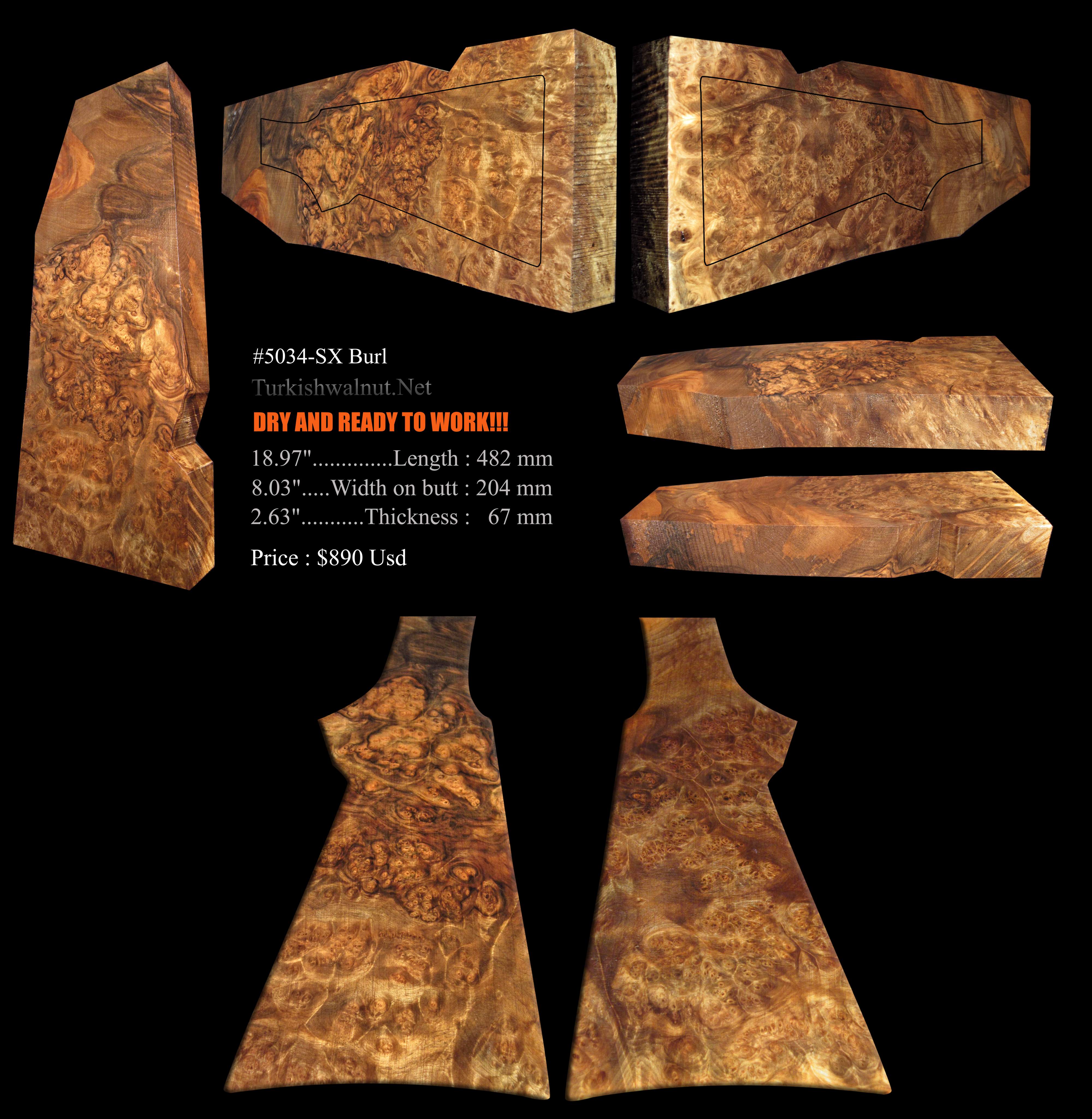 TURKISHWALNUT.NET...::: Gun stock blanks - Exhibition - Lux - Full ...